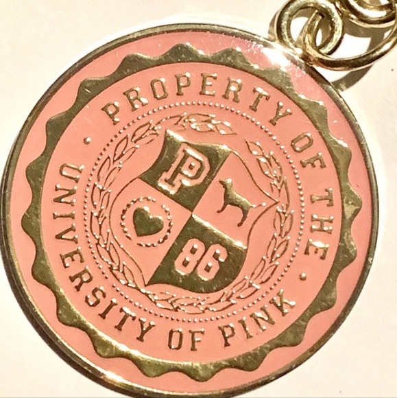 PINK Victoria's Secret | Accessories | Rare Dog Medallion Key Fob ...